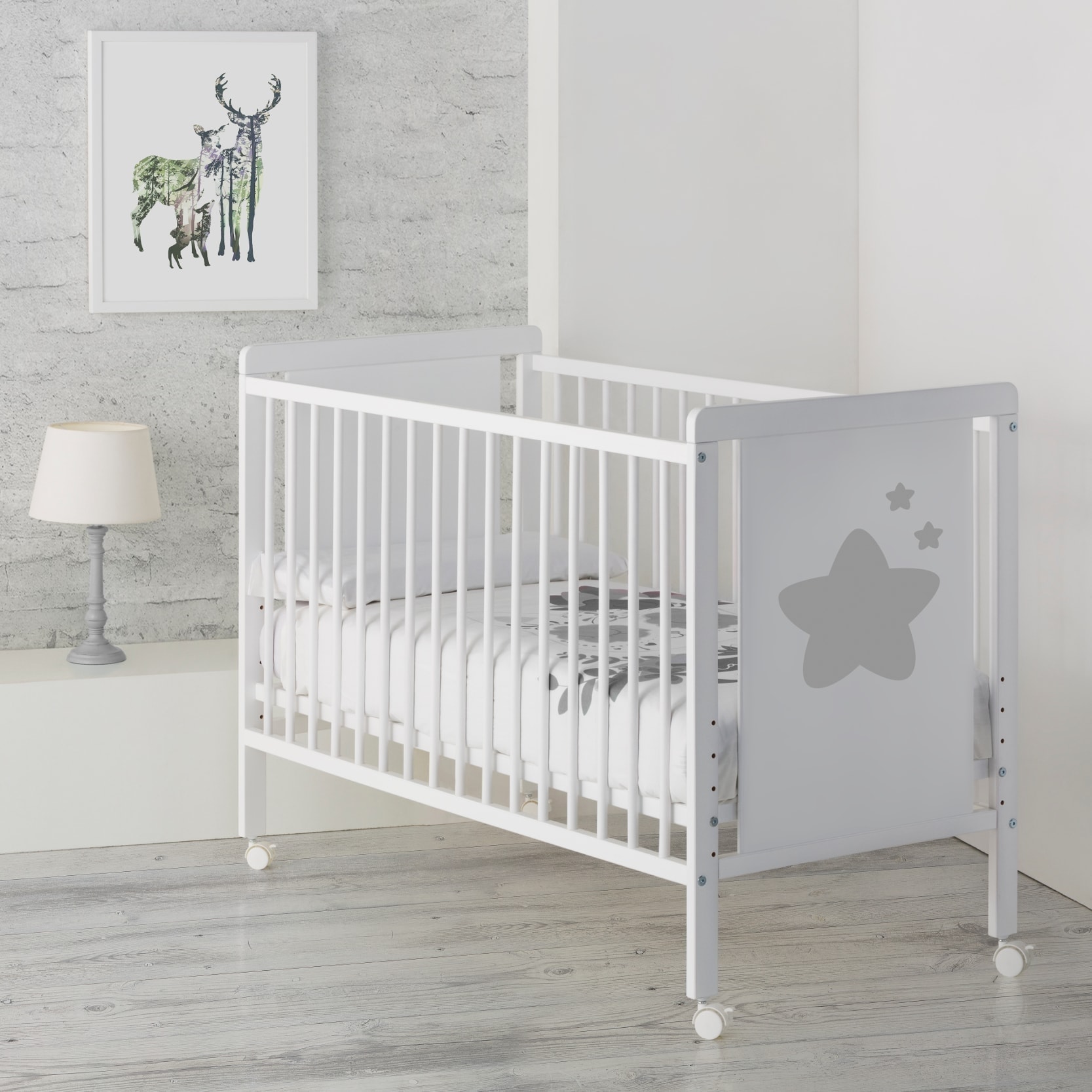 Cuna colecho Axia Mandarina + 4 ruedas - CoolDreams