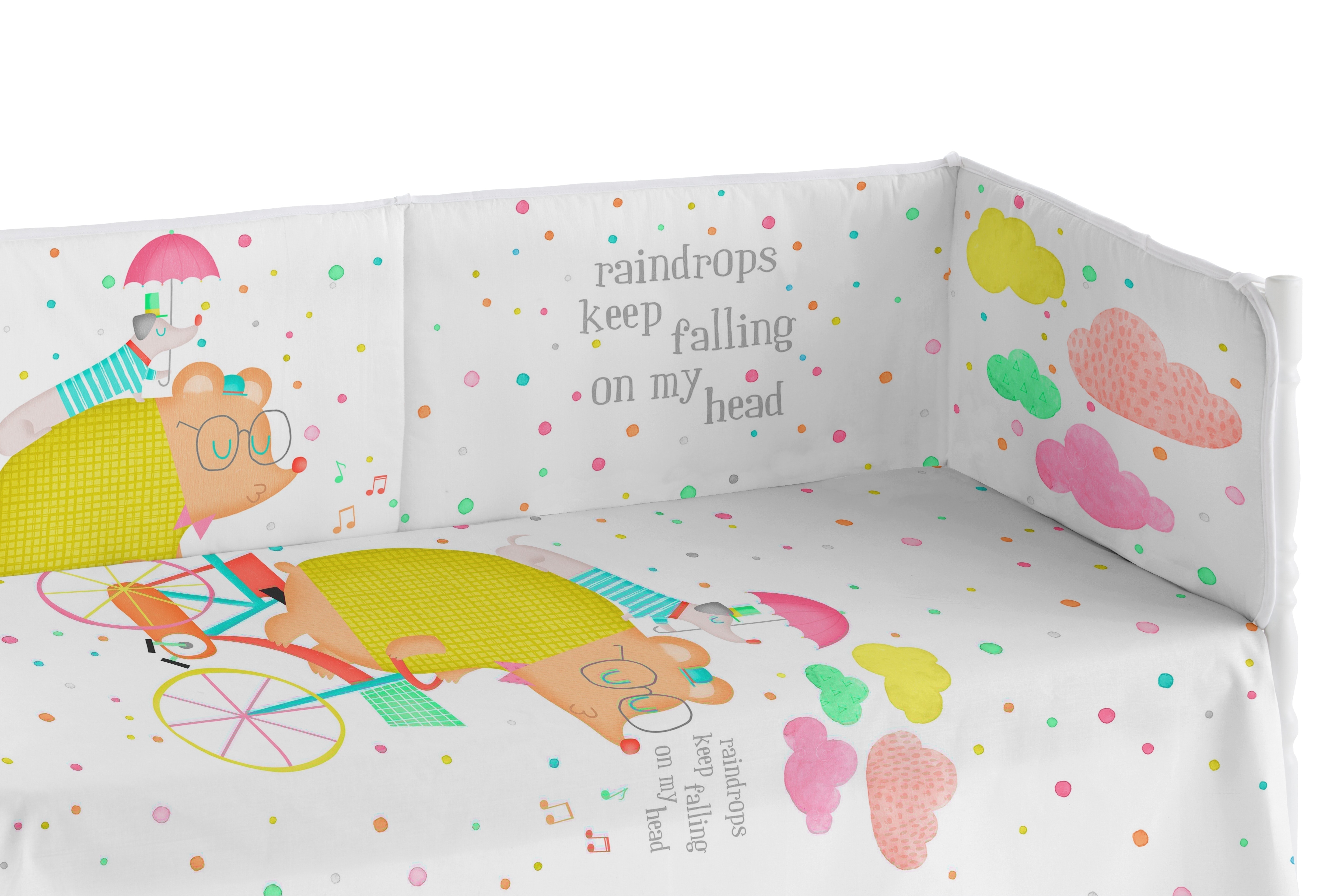 Protector cuna bebe (chichonera) de 60+60+60x40cm - CoolDreams